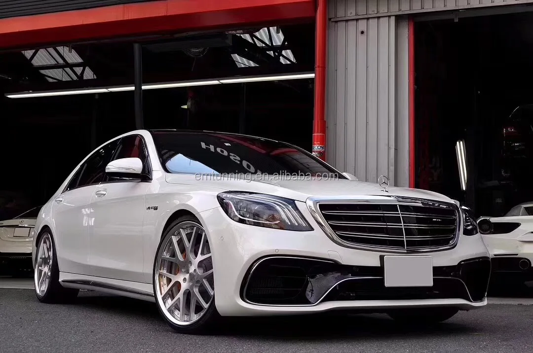 S-class W222 Facelift S63 Style Body Kit Front Bumper Rear Bumper ...
