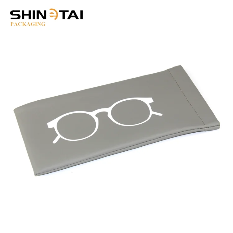 Soft Pu Leather Spectacle Pouches Sunglasses Spring Pouch Bag - Buy ...
