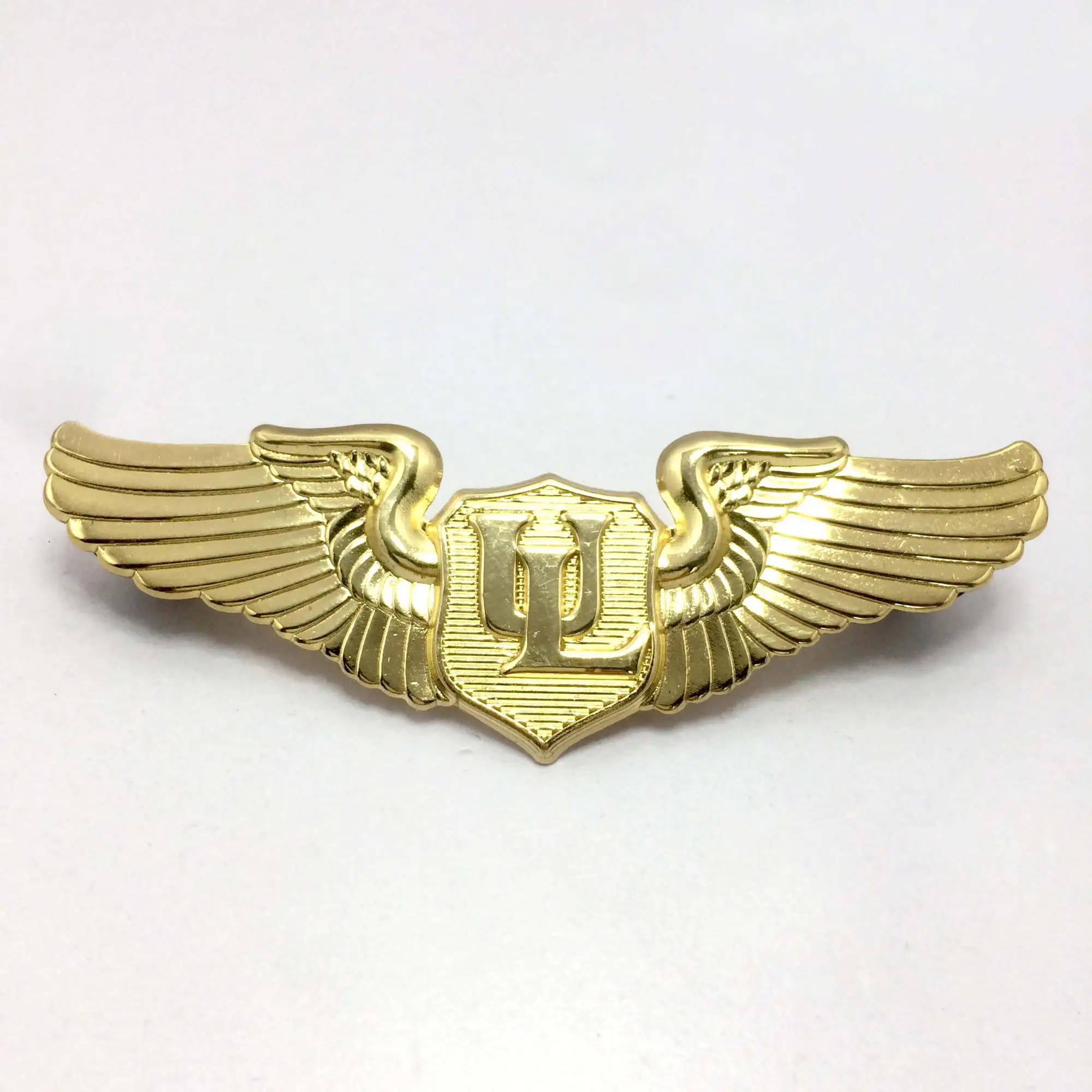 Airline Pilot Badge Military Insignia Badge Pilot Wings Pin Badge - Buy ...