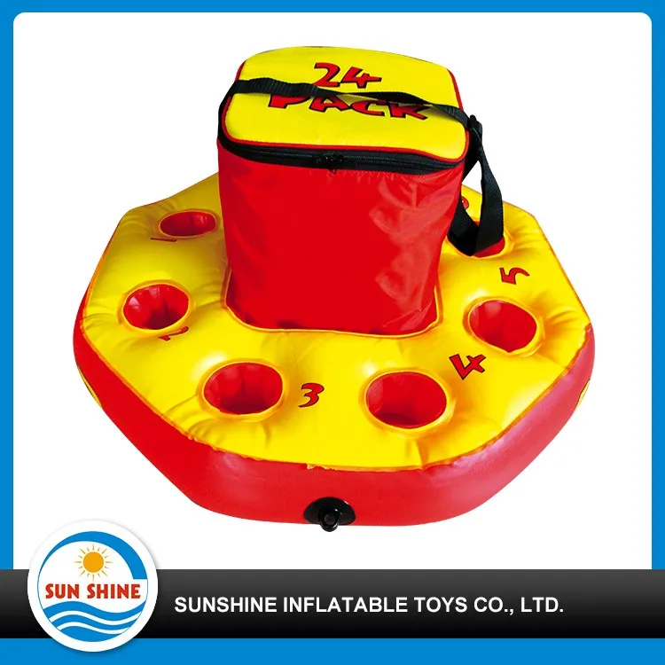 Floating Inflatable Ice Beer Drink Bucket With Cover Inflatable Ice ...