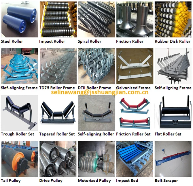 108mm Diameter Rubber Rings Shock Absorber Buffer Belt Carrying Roller ...
