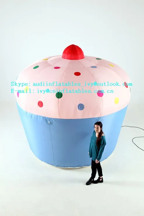 Funny Party Inflatable Cupcake Decoration Large Inflatable Cake Pvc ...
