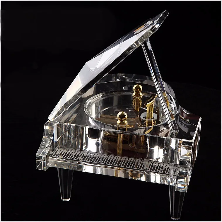 Luxury Crystal Music Box - Grand Piano for Wedding Gifts