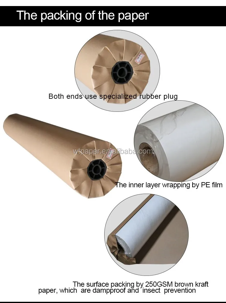 300gsm Brown Kraft Pattern Making Paper Roll For Clothes Factory - Buy ...