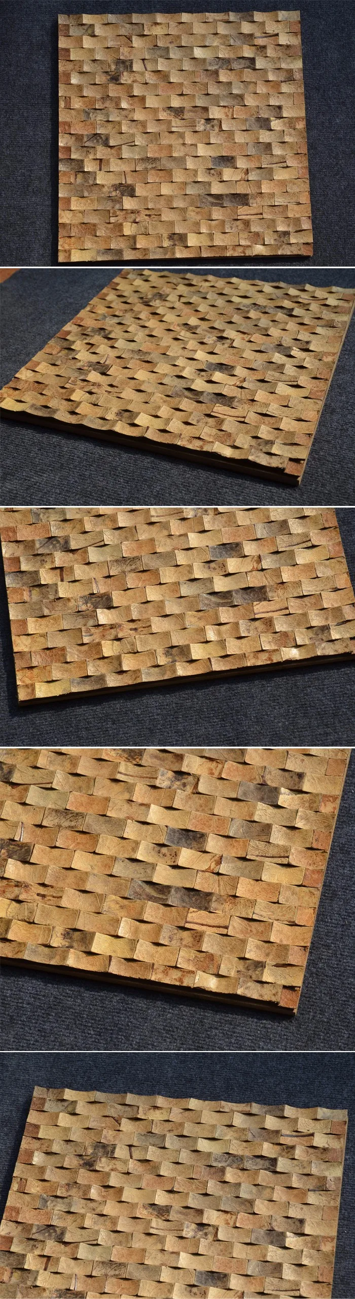 Wholesale Good Price Wall Panels Tile Coconut Shell Mosaic