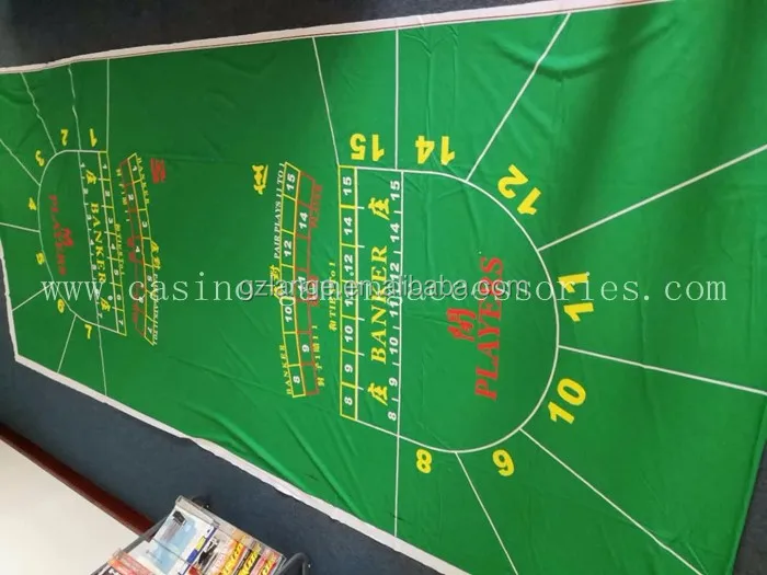 14 Players Casino Baccarat Poker Table Top Cloth Gaming Table Cloth ...