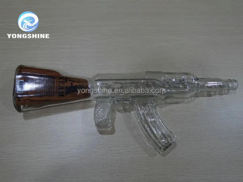 Ak-47 Gun Shaped Glass Bottle - Buy Gun Shaped Bottle,Glass Bottle Gun ...