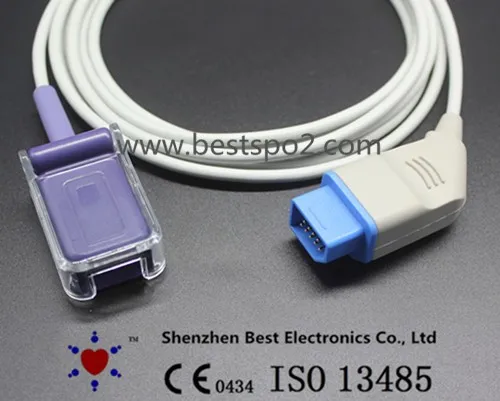 Compatible Nihon Kohden Jl-650p Oximax Spo2 Adaptor Cable 14pin To Db9 ...