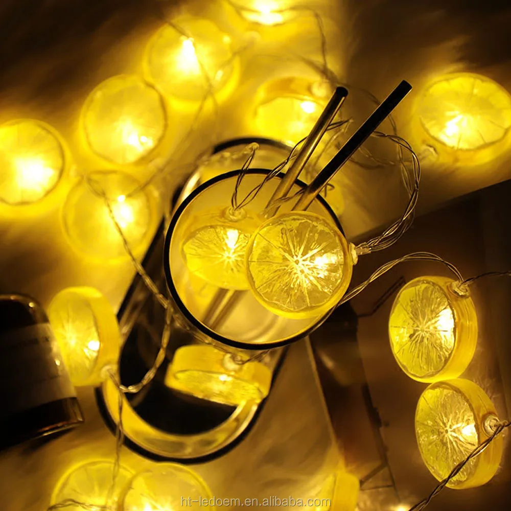 3 Meters Length 20 Leds Lights Lemon Piece Shape String Lights Led ...