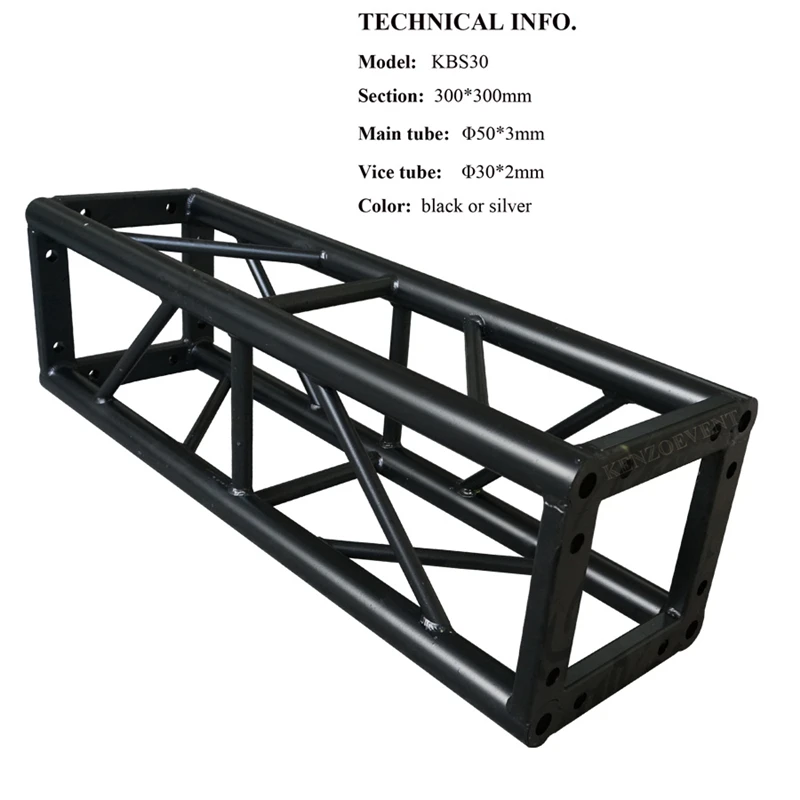 Aluminum 6061-t6 Black Bolt Truss With Base Plate - Buy Black Bolt ...
