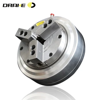 Built-in Cylinder Front-load Pneumatic Chuck With Cnc 3 Jaw Soft Jaws ...