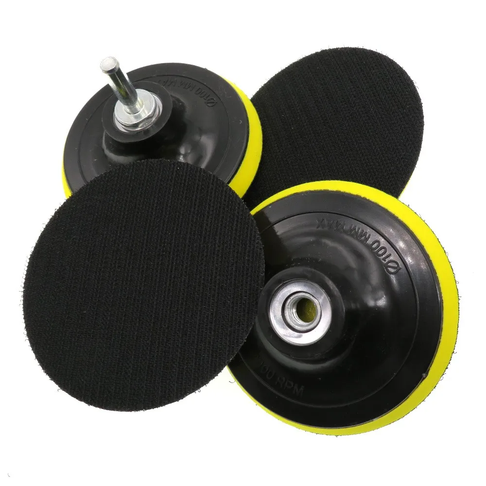 4 Inch M10 Thread Sanding Pad Rotary Backing Pad Polishing Pad Hook And ...