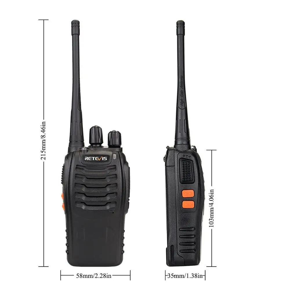 Retevis H777 5w Business Walkie Talkie Ctcss/dcs Uhf400-470mhz 16ch Fm ...