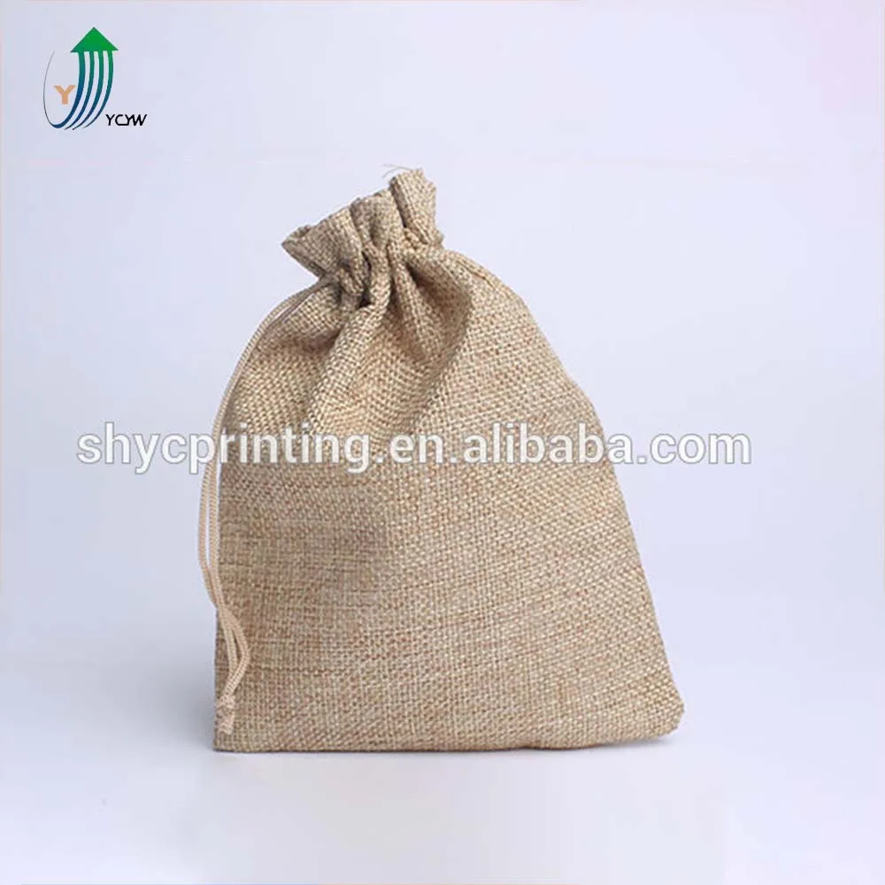 gift eco linen cosmetic drawstring grocery cotton linen bag - 动态图库网