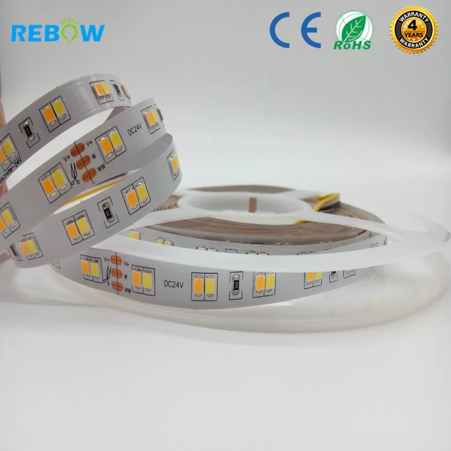 Dual White Cct Tunable Dimmable Led Light Strip Dual Color Smd 5050 Cct Led Strip - Buy Dual ...