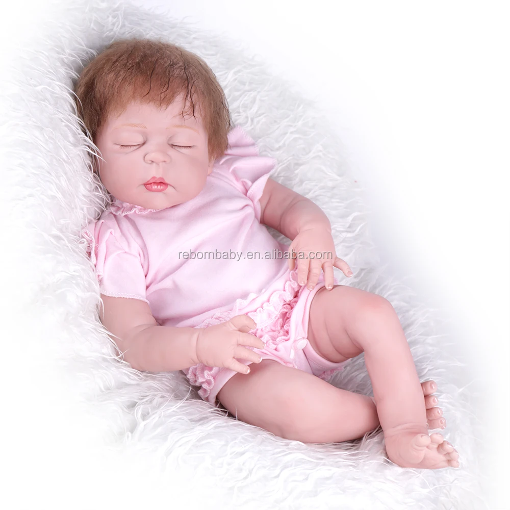 2019 New Style 22" Full Body Silicone Vinyl Reborn Bebe Dolls New Year ...