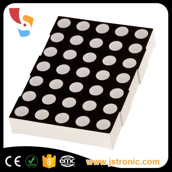4 Inch 10mm Big 5x7 Led Dot Matrix Red Color Display - Buy 4 Inch 10mm ...