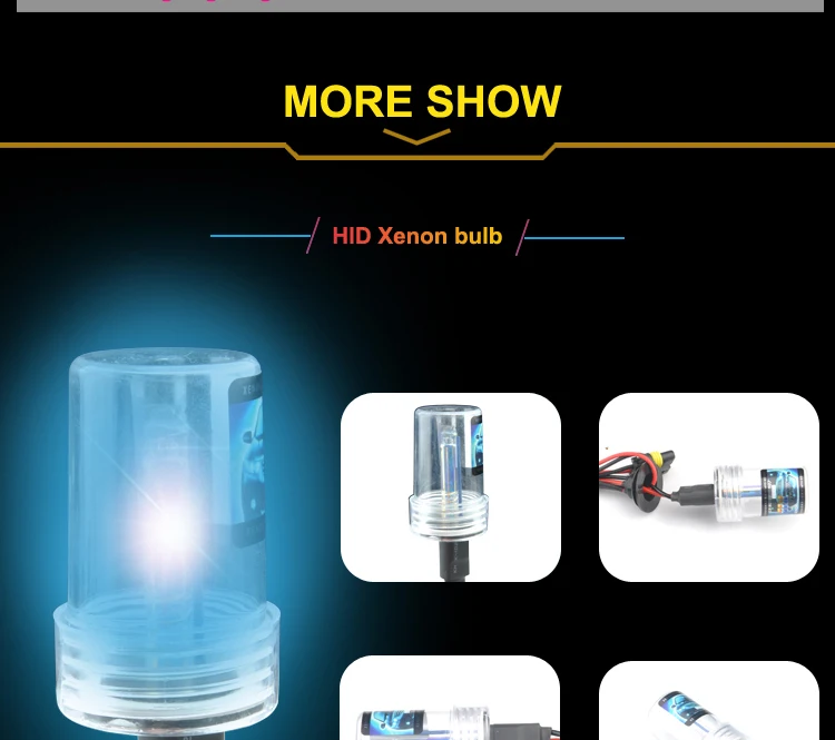 Auto Head Lamp LED 12V 24V 55W 75W 6000K 3000LM Ballast Crystal HID ...