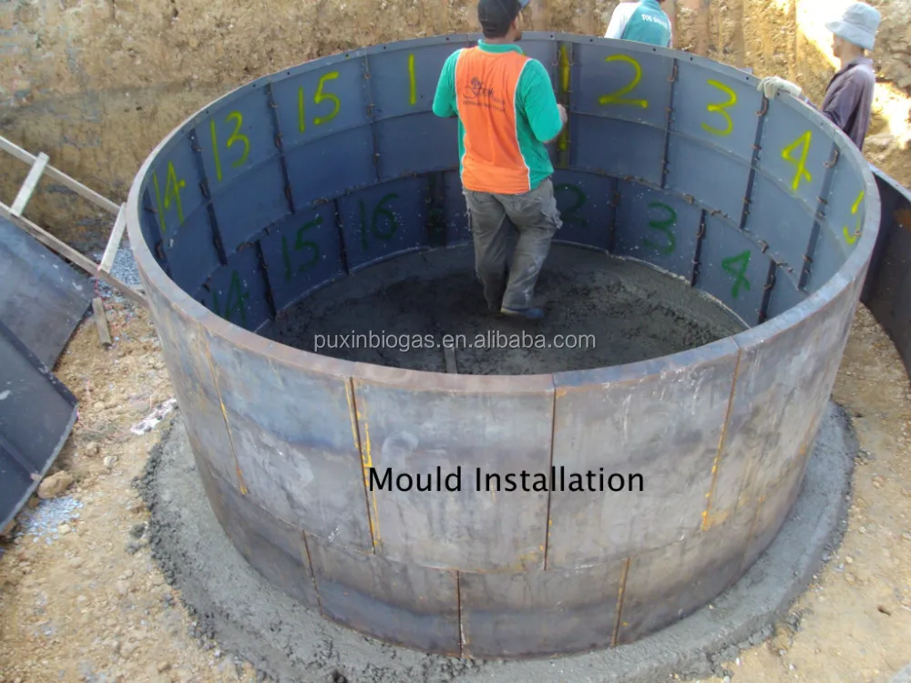Puxin Design 10m3 Domestic Small Biogas Digester For Cooking And ...