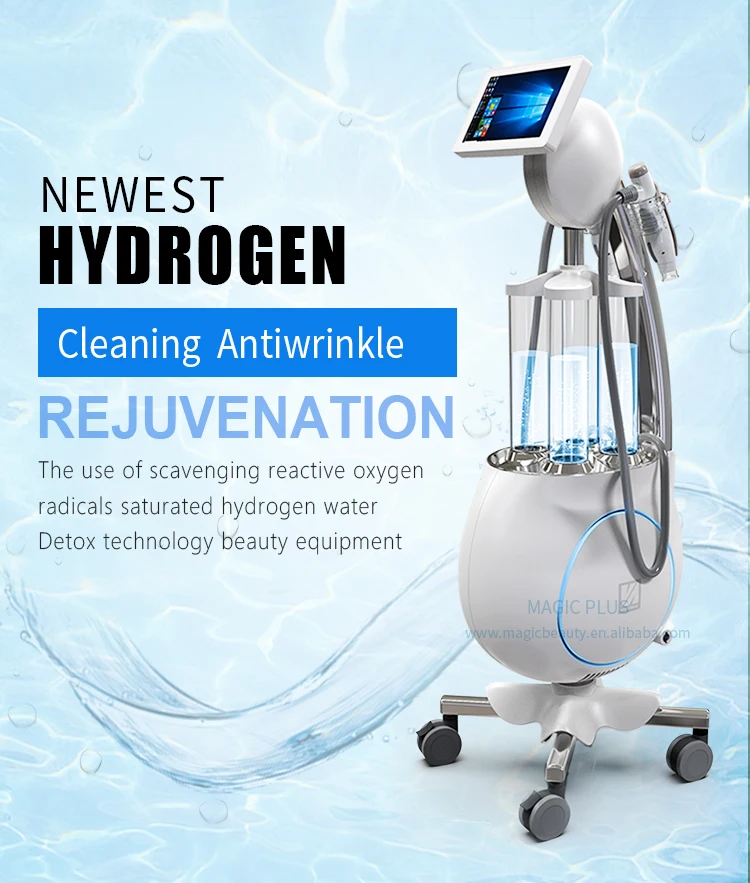 Newest Hydra Hydrogen Korean Skin Care Machine / Oxygen Machine For ...