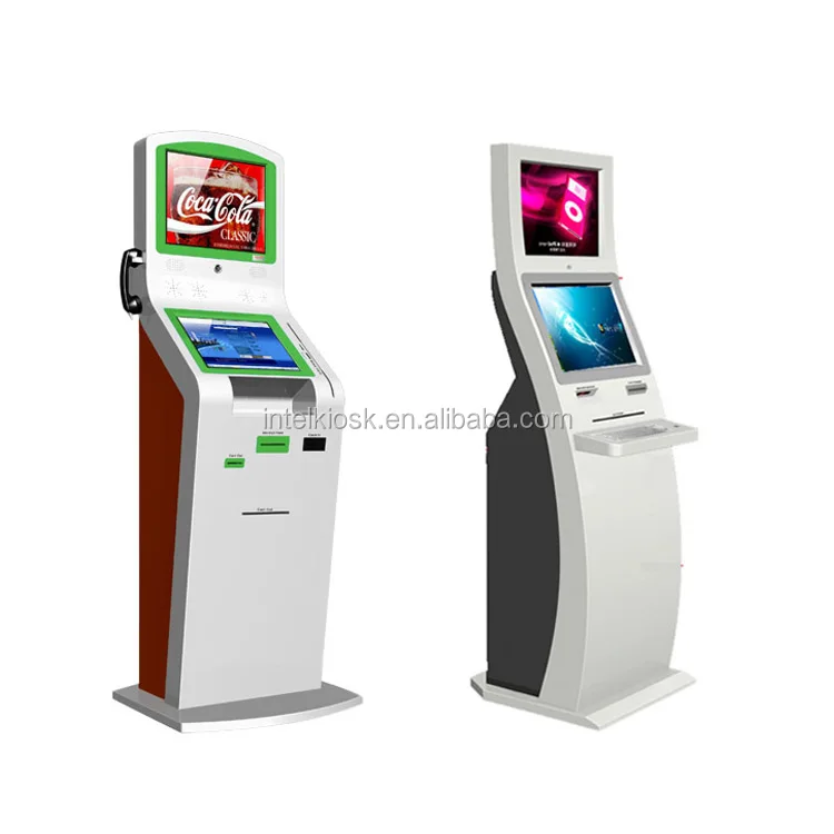 Dual Screen Cash Payment Machine Cash Dispensing Machine With Cash ...