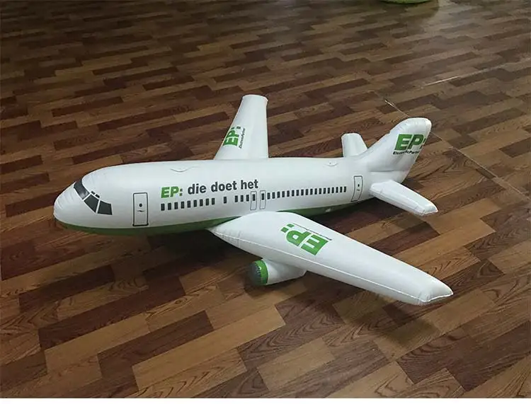 Eco-friendly Thick PVC Large Inflatable Airplane 3D Models