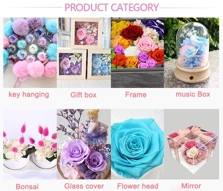 Everlasting Roses Flower Wholesale Colorful Preserved Flower Gift ...