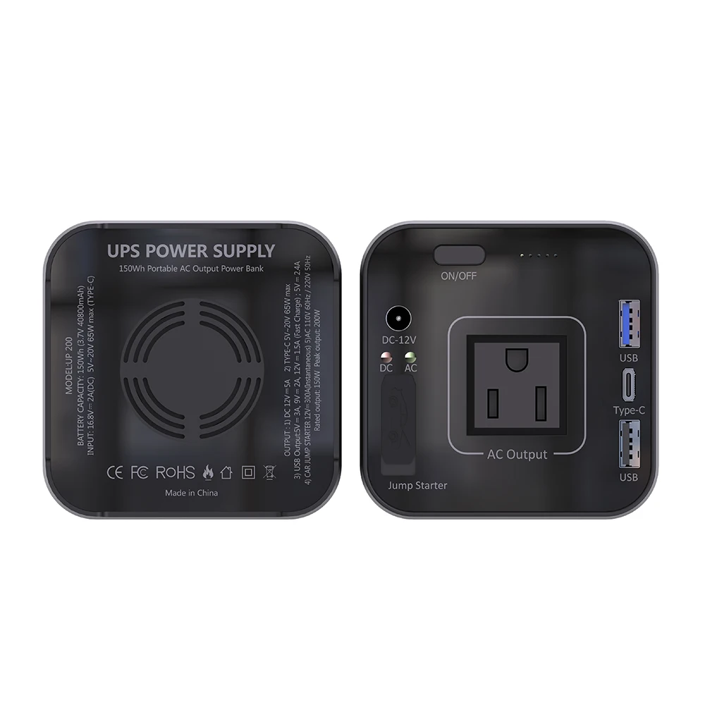 110v Ac Output 150wh 40000mah Pd Power Bank Mini Usa Ups - Buy 110v Ac ...
