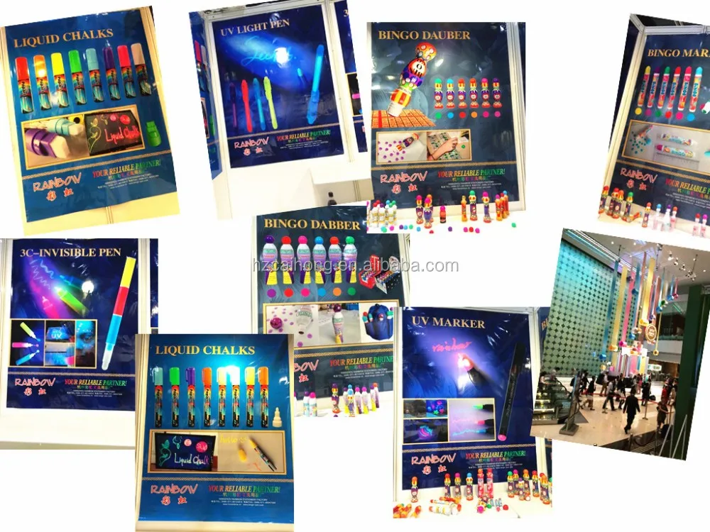 Custom Bingo Daubers 4oz Large Capacity Bingo Supplies Wholesale Neon ...