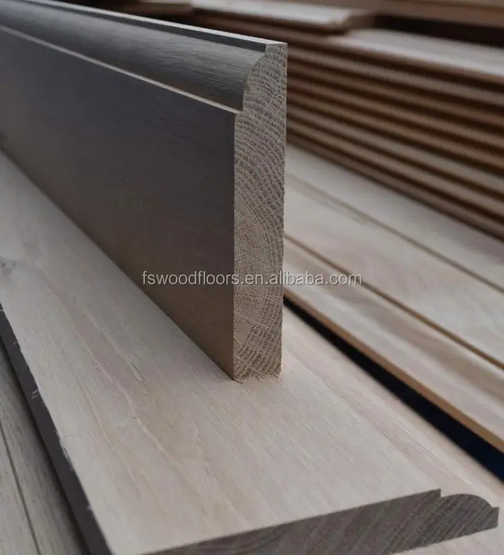 Unfinished Solid White Oak Baseboard - Buy Oak Baseboard,Solid Oak ...