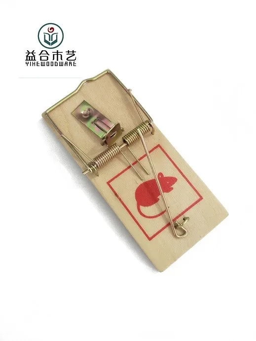 Custom Logo Industrial Wooden Mouse Spring for Rat Trap