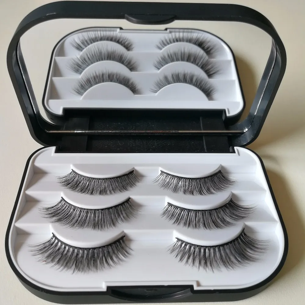 Wholesale Empty Custom Logo Acrylic False Eyelash Case With Mirror ...