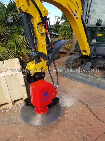 Mini Excavator Hot Sale Kinger Saw Machine Tree Cutting Saw Head Saw ...