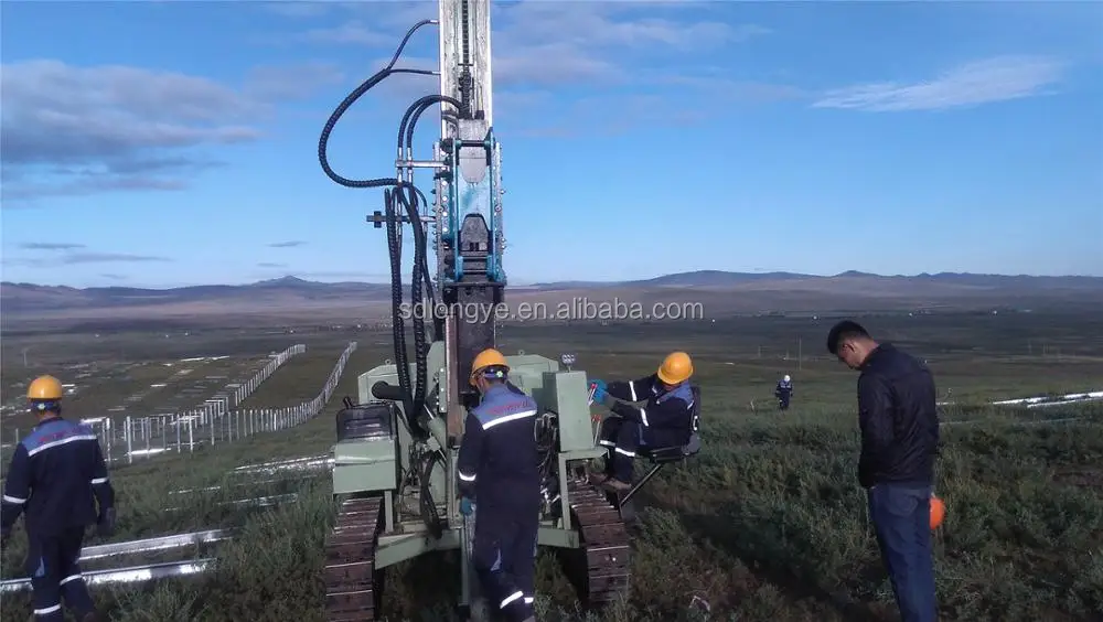 mountain solar ramming piling machine for solar pile driving MZ398Y ...