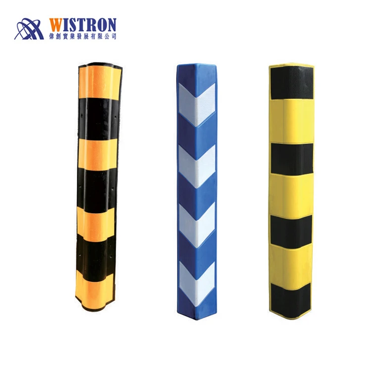 Reflective Column Guard Road Safety Rubber Corner Guards - Buy Parking ...