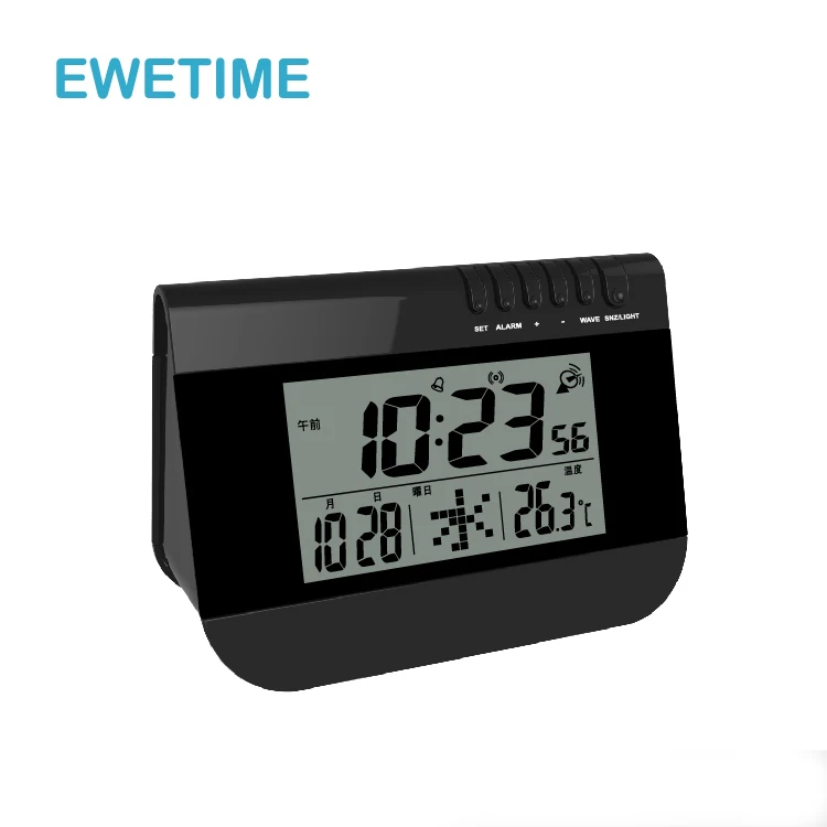 Dcf Radio Controlled Clock With Alarm For Promotion Buy Dcf Clock Dcf 77 Radio Controlled