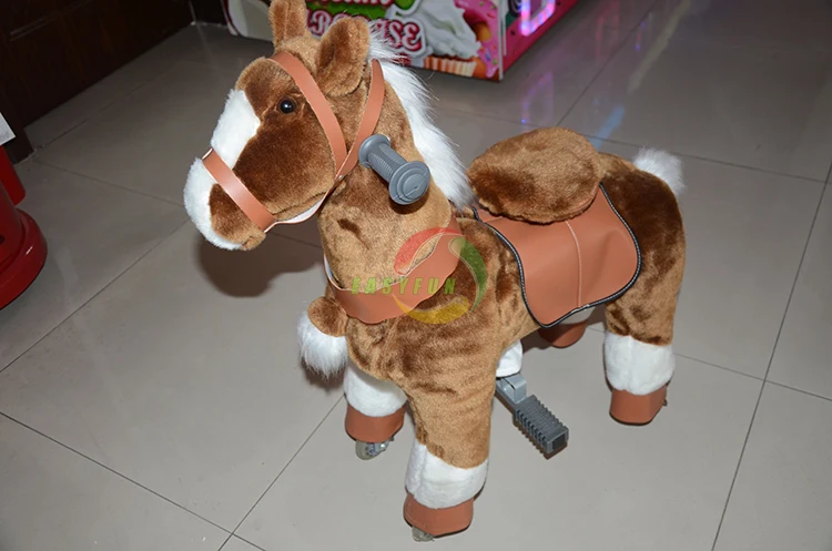 Battery Powered Ride Horse Pony Electric Kiddie Ride Toy Cars For Kids ...