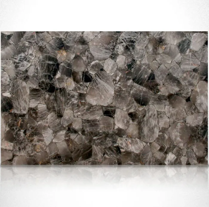 PFM High Quality Interior Decoration Natural Grey Smoky Quartz Stone ...