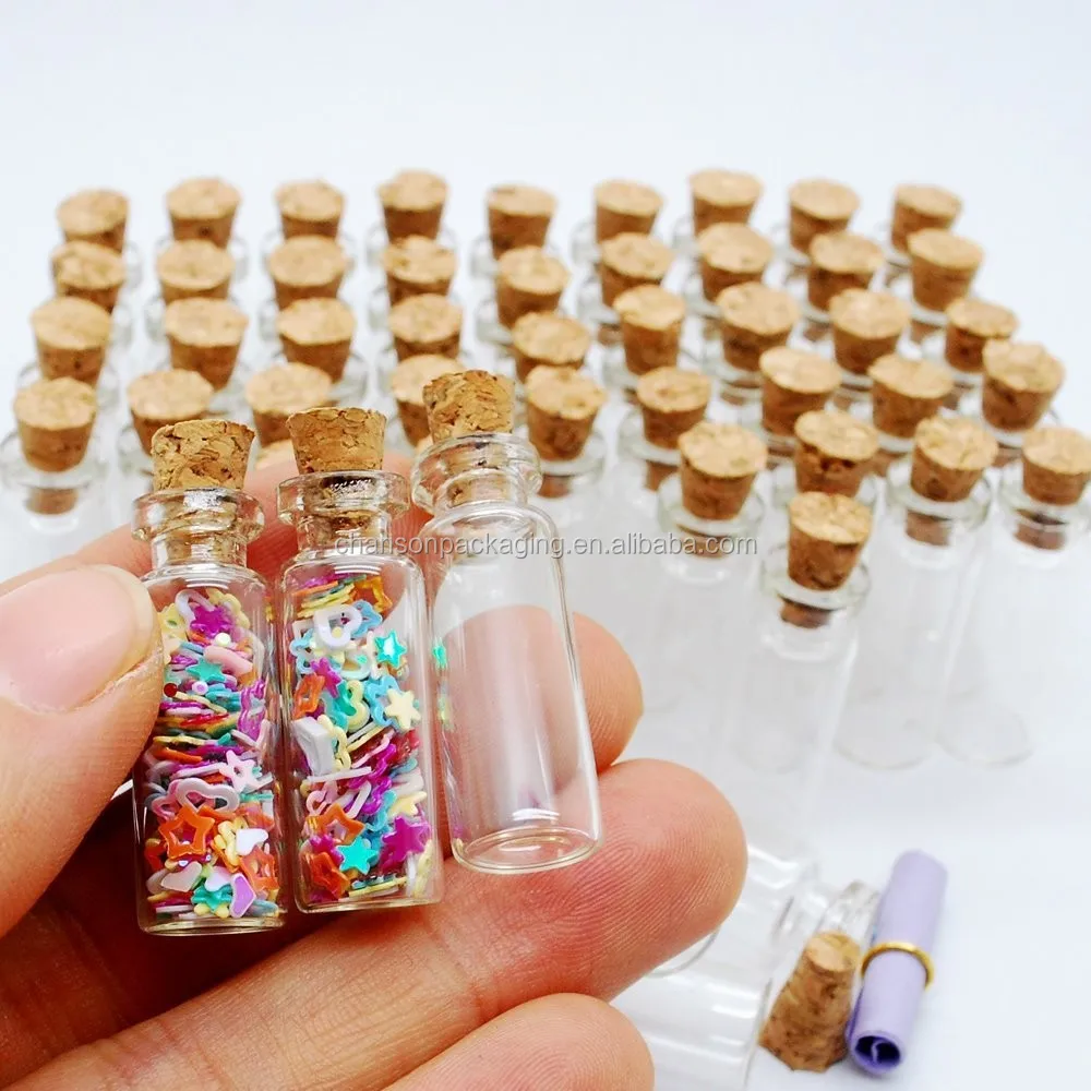 1ml 코르크 마개를 가진 작은 소형 유리병 단지 Buy 미니 유리 병유리 병 코르크1 미리리터 유리 항아리