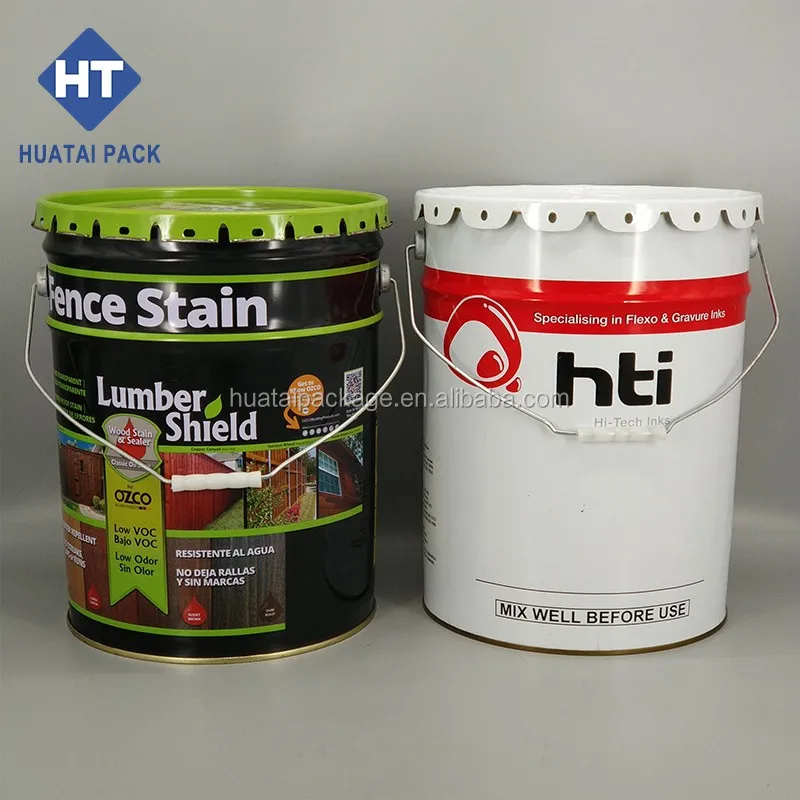 20 Liters Adhesive Buckets With Flexible Spout Cap,5 Gallon Open Head ...