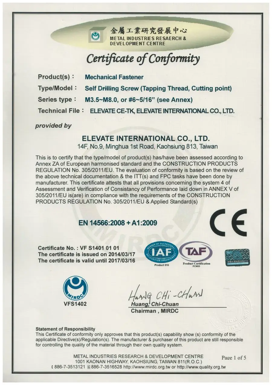 Flat Head 6 Nib Under Head Phillip Bsd Thread With Wing No.3 Point Self ...