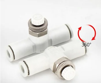 Smc Type Pipe Throttle Valve Rotary Air Fitting As1001f-06 Lsa/as1001f ...