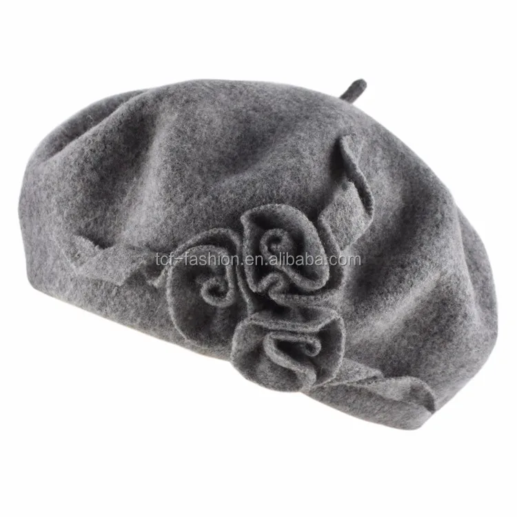 CPC Women 100% Wool Flower Decorated Beret| Alibaba.com