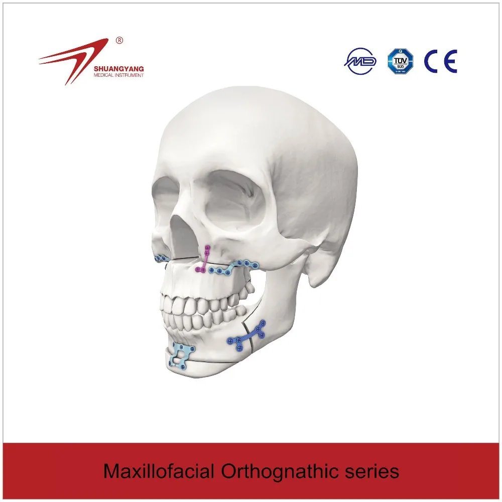 Maxillofacial Titanium Micro/mini Plates Titanium Orthopaedic Implant ...