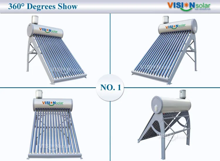 High Quality Copper Coil Turkey Solar Water Heater With Long Working ...