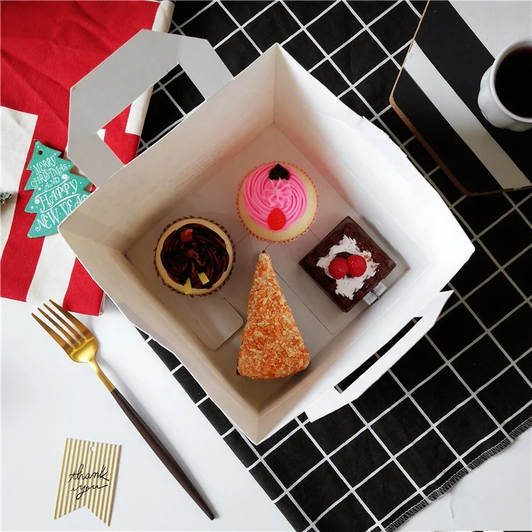 Flamingo Pattern Sweet Pastry Dessert Muffin Paper Box For Food - Buy ...