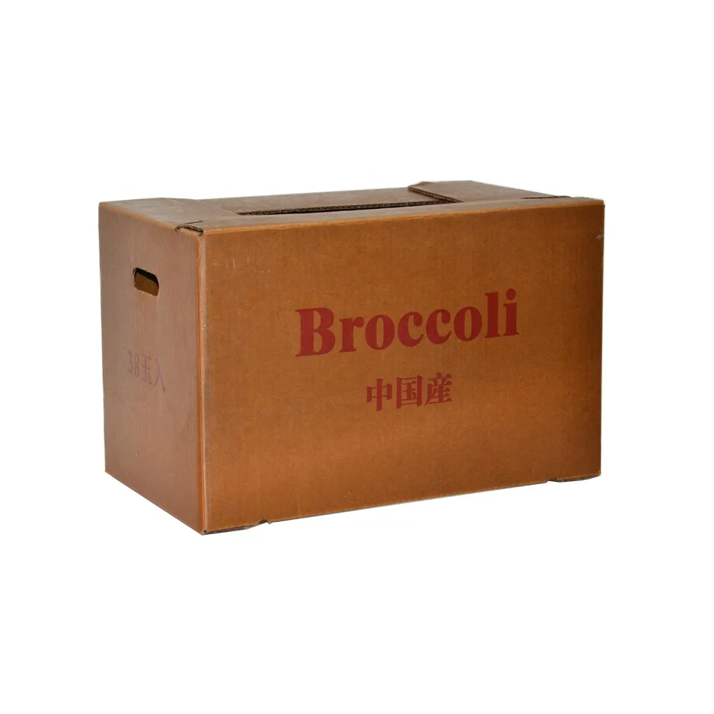 Waterproof Corrugated Cardboard Paper Broccoli Waxed Boxes