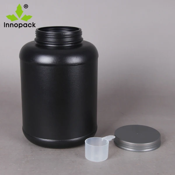 2.5lbs Matt Black Protein Powder Packaging Jar/bottle Pet Plastic ...