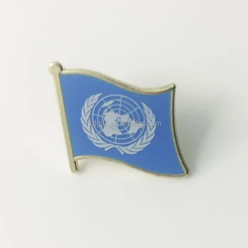 High Quality Un Flag Lapel Pin Badge/the United Nations Flag Lapel Pin ...