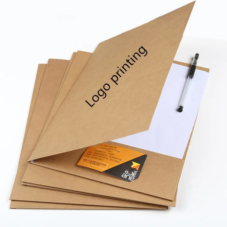 Promotional Gift Paper File Oem Logo Printing A4 Craft Paper Folder Buy A4 Size Paper Folder 